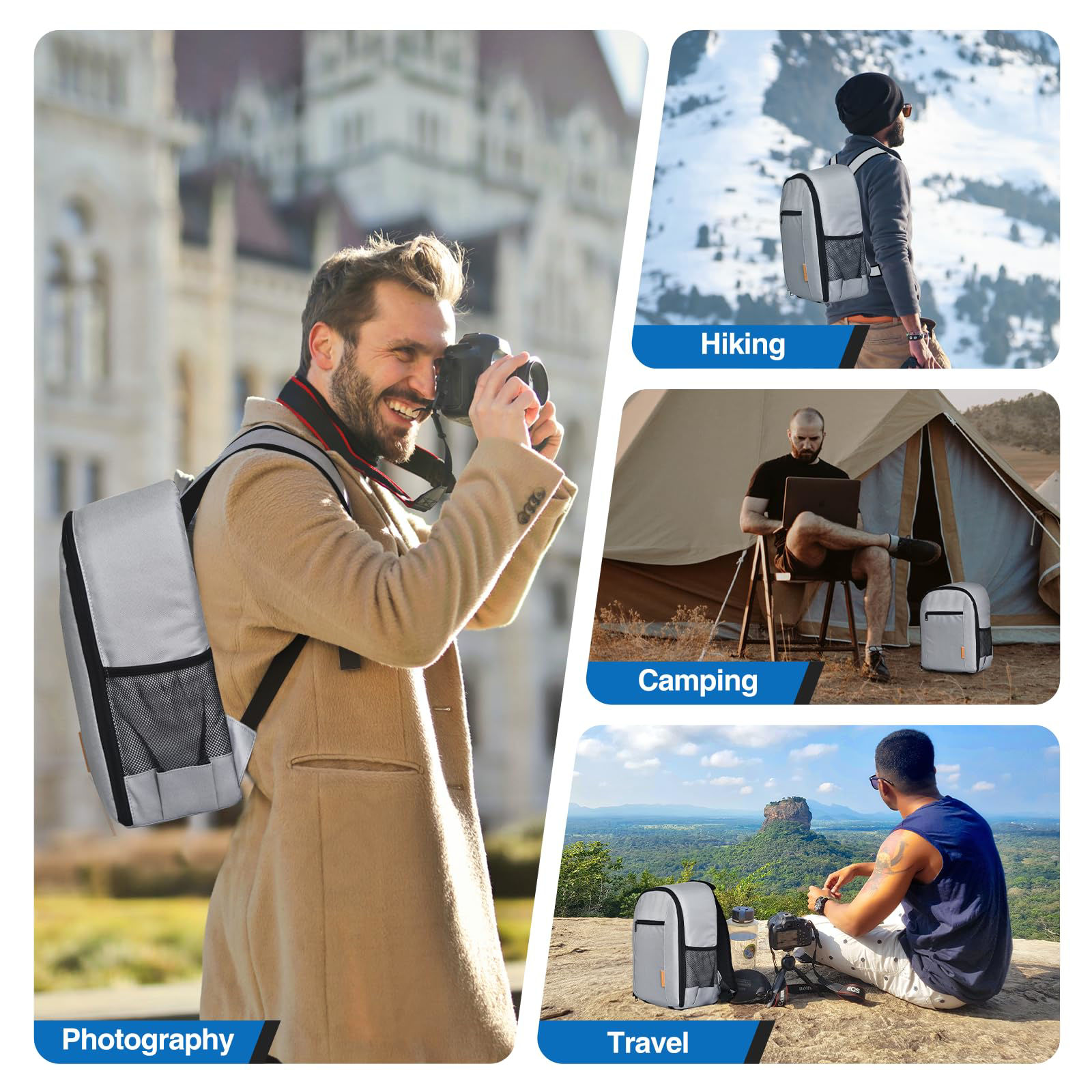 GetUSCart- EMART Camera Backpack with Removable Padded Dividers and ...