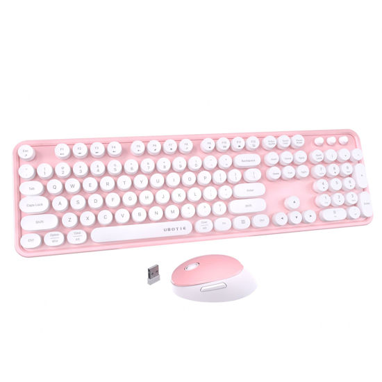 GetUSCart- UBOTIE Colorful Computer Wireless Keyboard Mouse Combos ...