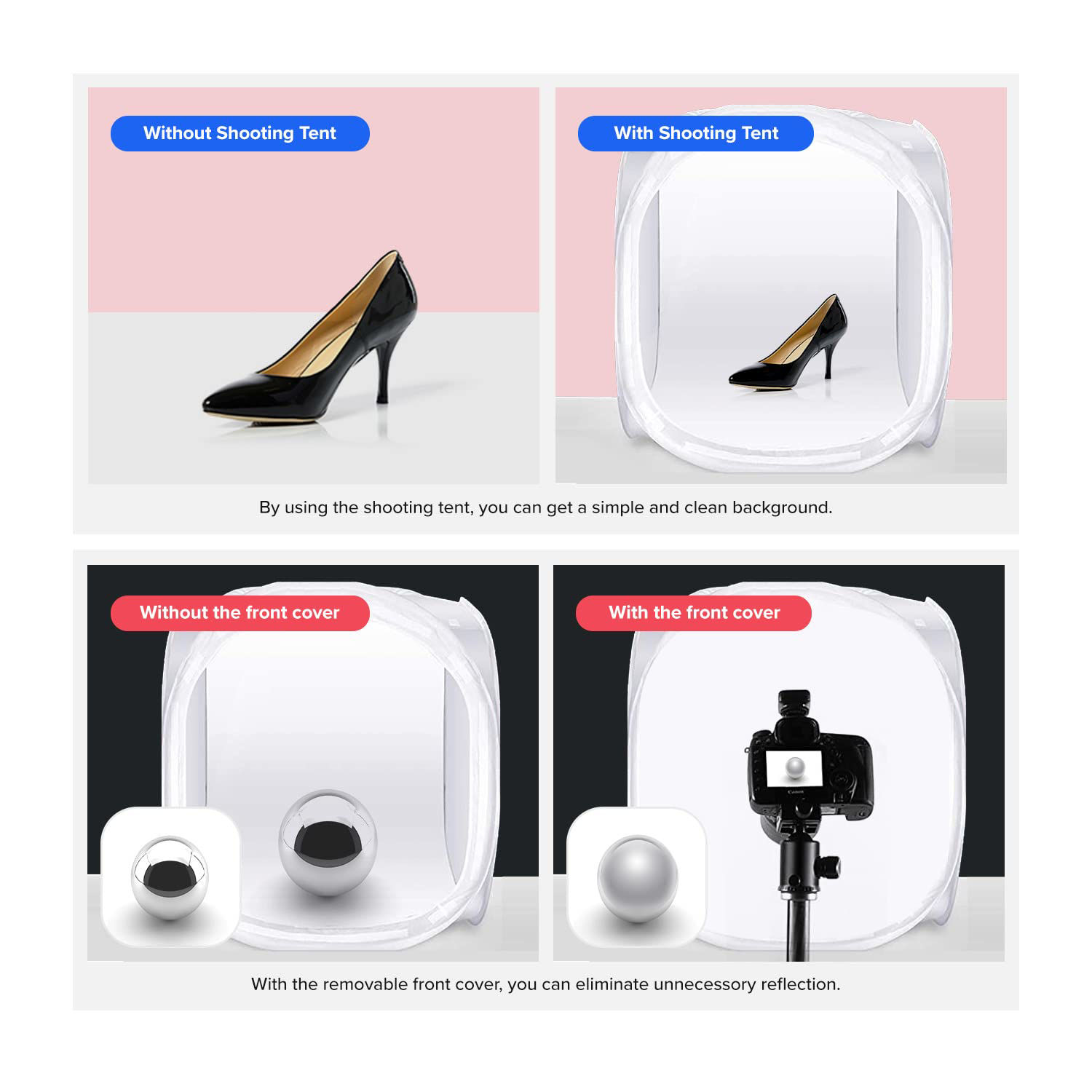 GetUSCart- Julius Studio 24 x 24 Table Top White Cube Shooting Tent ...