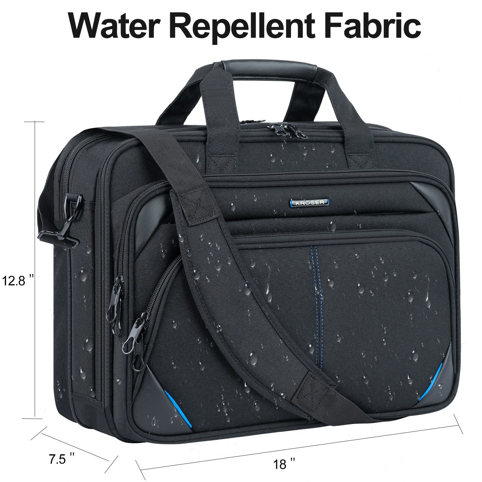 GetUSCart- KROSER Laptop Bag 17.3 Inch Premium Laptop Briefcase ...