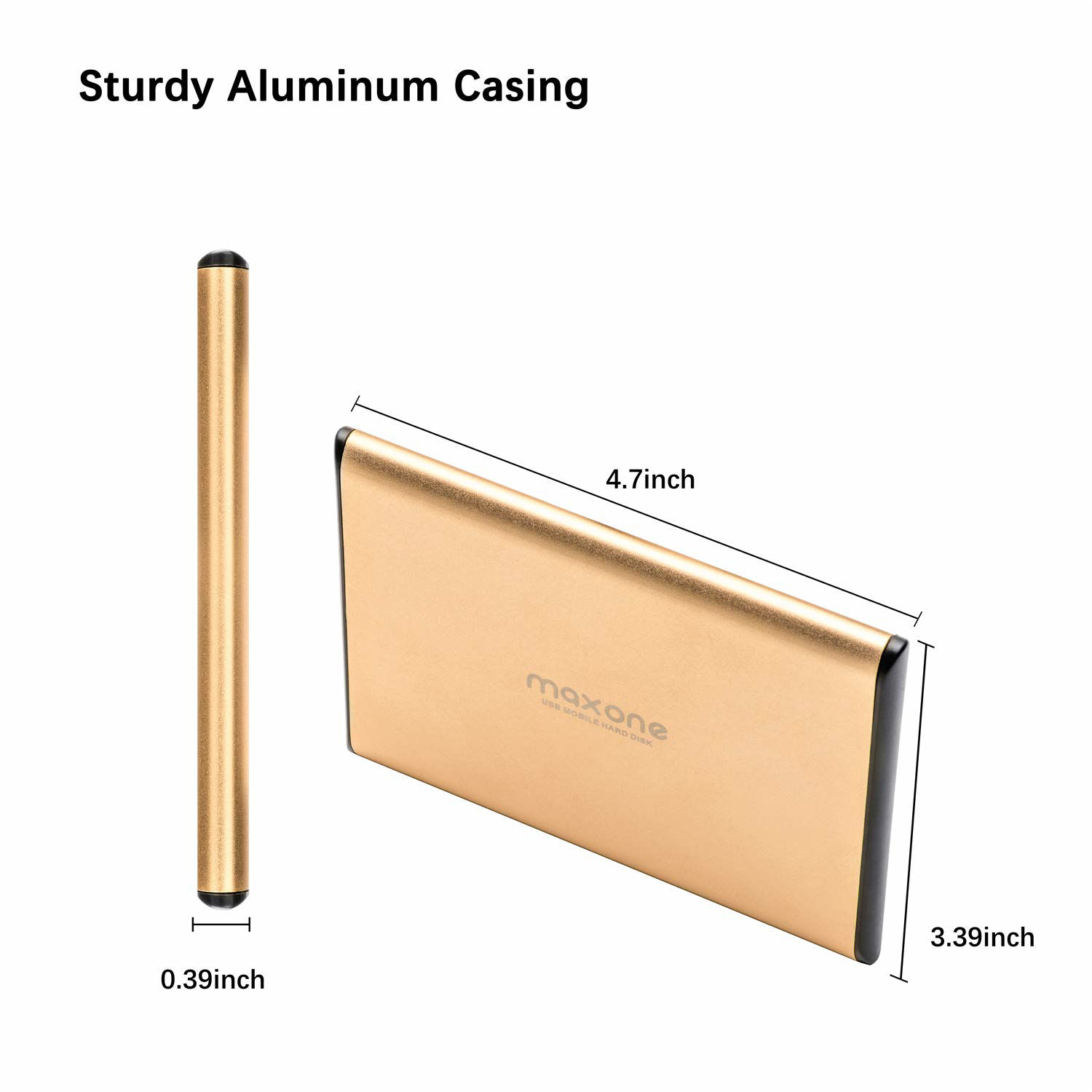 GetUSCart- Maxone 500GB Ultra Slim Portable External Hard Drive HDD USB ...