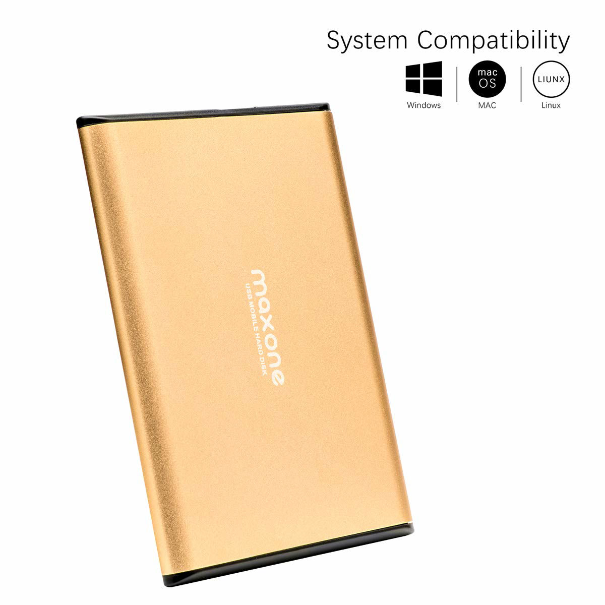GetUSCart- Maxone 500GB Ultra Slim Portable External Hard Drive HDD USB ...