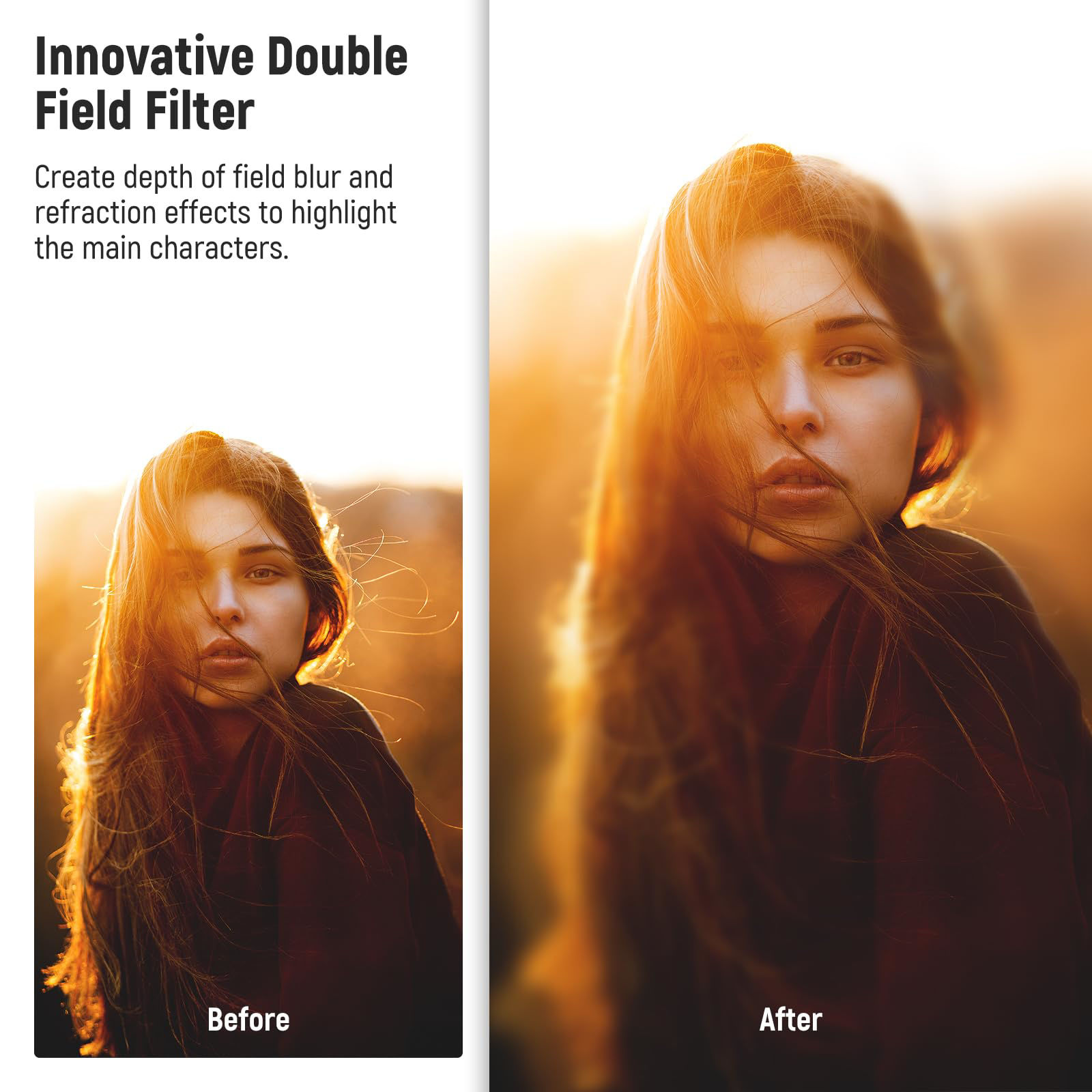 GetUSCart- NEEWER 82mm Center Field Split Diopter Effect Filter, Camera ...