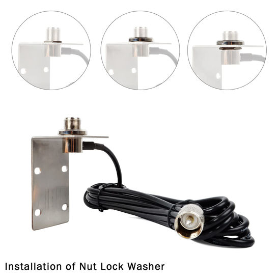 GetUSCart- TWAYRDIO VHF Marine Antenna 156-163 MHz 50W 6.5in Stubby ...