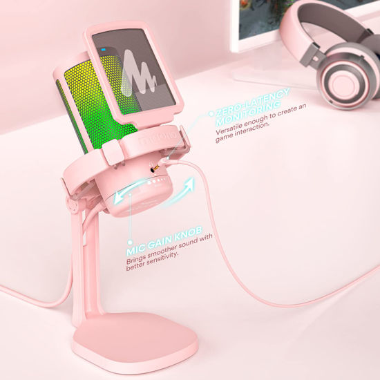 GetUSCart- MAONO Gaming Microphone with Noise Cancellation, USB ...
