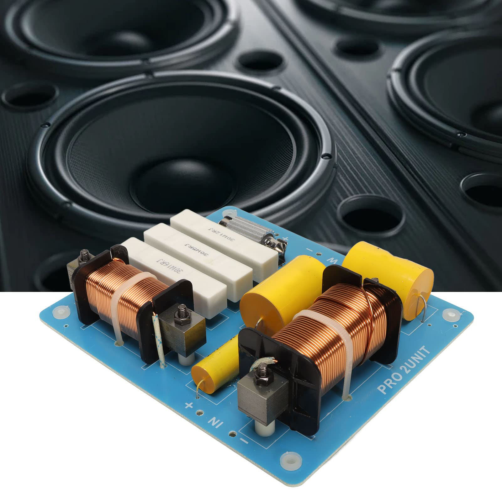 GetUSCart- 2 Way Crossover 800W Maximum Treble Bass Professional ...