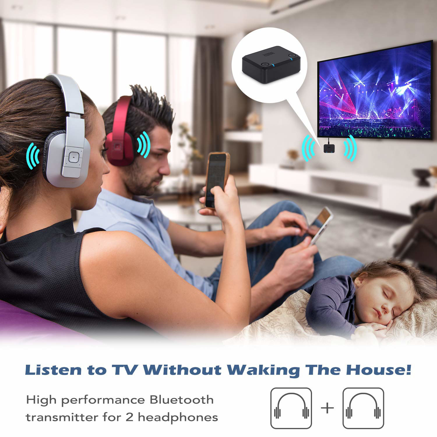 GetUSCart- AptX HD Low Latency Bluetooth Transmitter - August MR270 HD ...