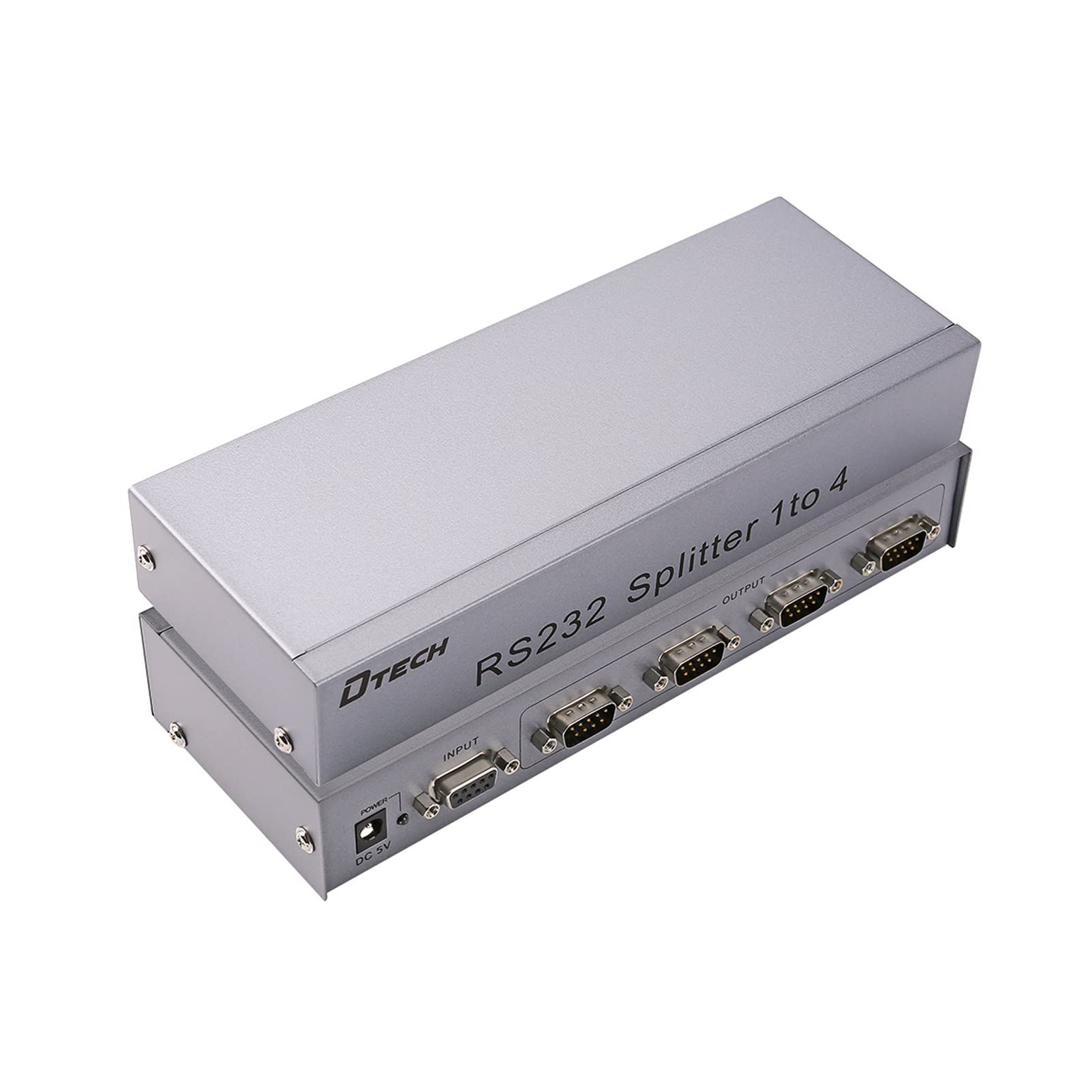 GetUSCart- RS232 Splitter, DTECH 4 Port Serial Expansion Box 1x4 COM ...