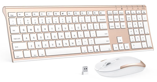 GetUSCart- Wireless Keyboard and Mouse Combo, 2.4GHz Ultra-Slim ...