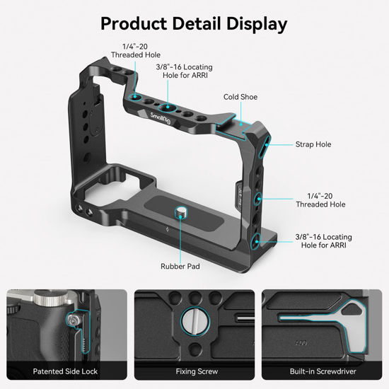 GetUSCart- SmallRig A7C Aluminum Alloy Full Cage Camera for Sony A7C ...
