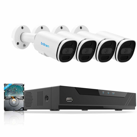 GetUSCart- Brillcam 4K PoE Security Camera System, Complete ...