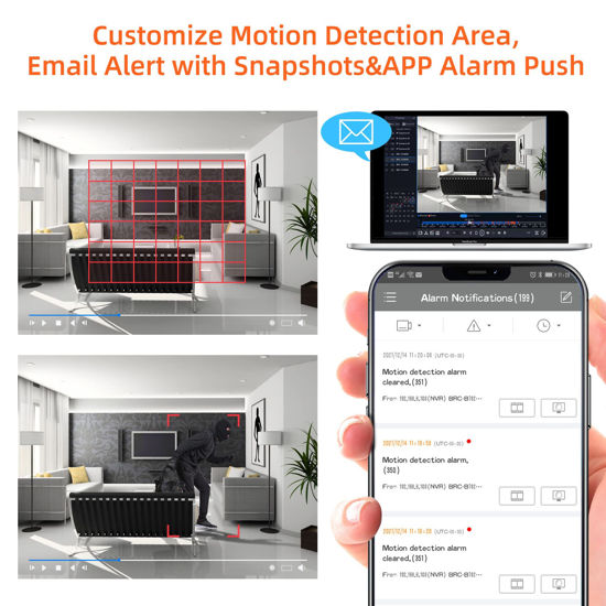 GetUSCart- Brillcam 4K PoE Security Camera System, Complete ...