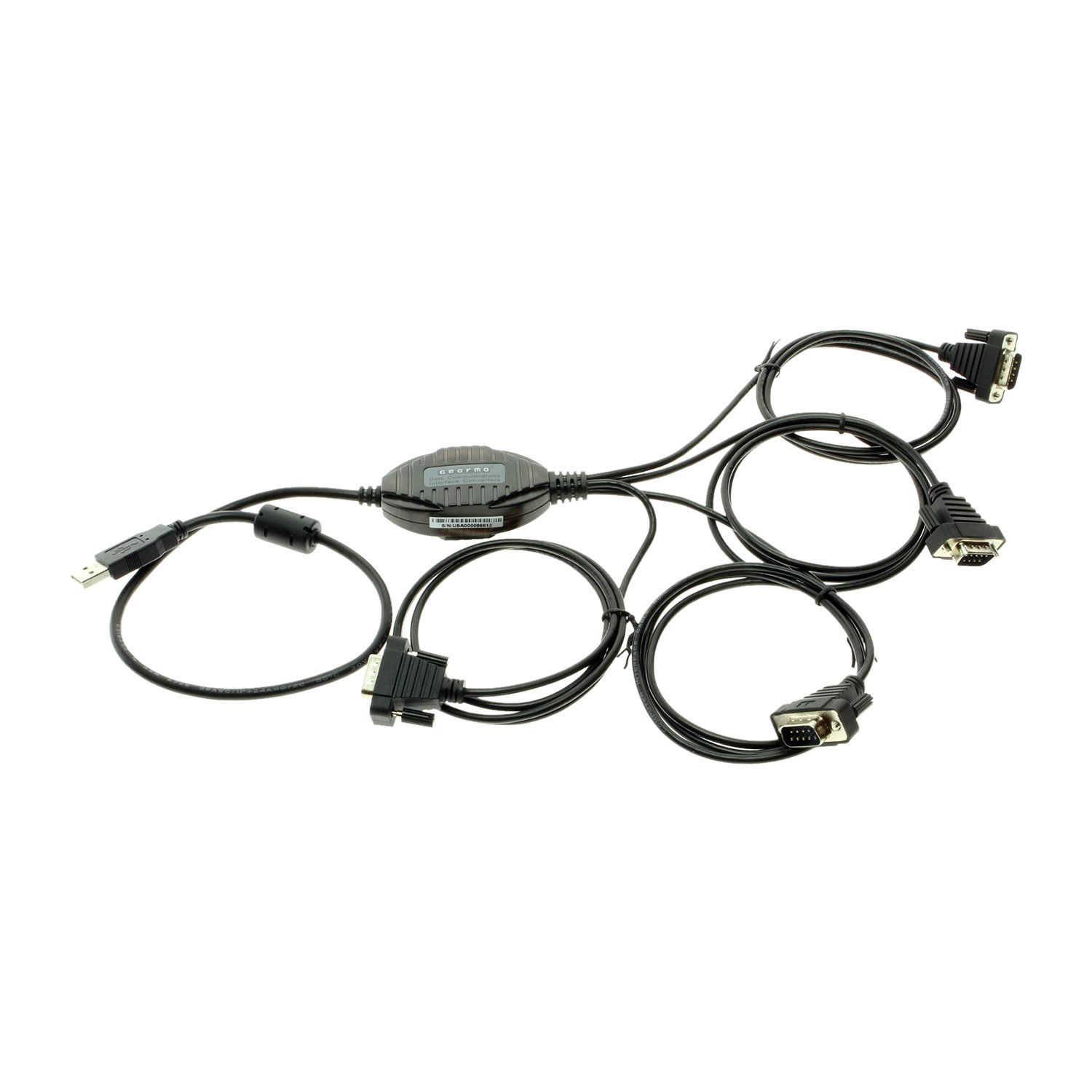 GetUSCart- Gearmo 4 Port USB to Serial RS232 Adapter FTDI Chipset ...