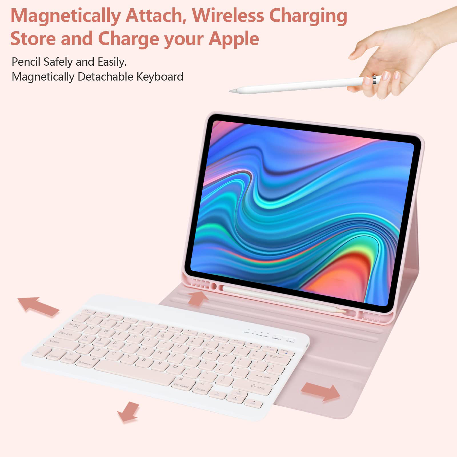 GetUSCart- iPad Pro 12.9 inch 2022 Case with Keyboard,Keyboard Case(for ...