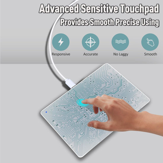 GetUSCart- Trackpad Touchpad for PC, Wired Ultra Slim USB Trackpad ...