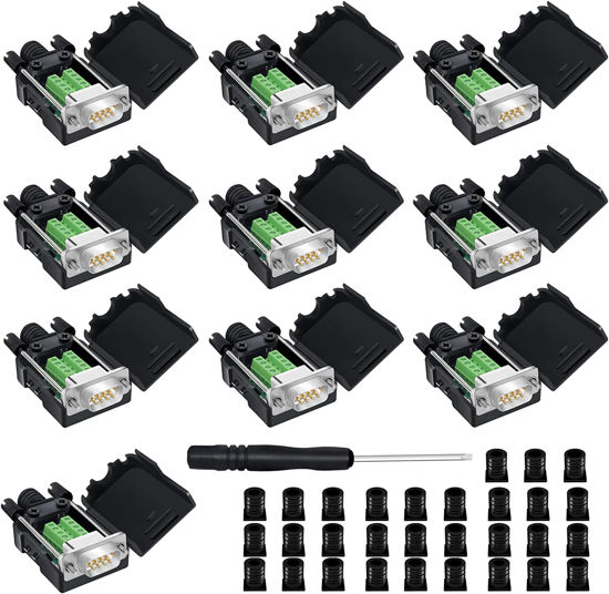 GetUSCart- YIOVVOM DB9 Breakout Connector to Wiring Terminal RS232 D ... GetUSCart- YIOVVOM DB9 Breakout Connector to Wiring Terminal RS232 D ...