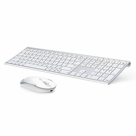 GetUSCart- Wireless Keyboard and Mouse, Vssoplor 2.4GHz Rechargeable ...