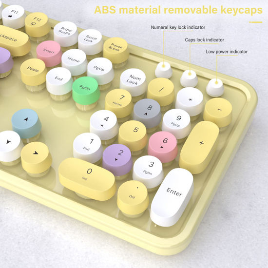 GetUSCart- UBOTIE Colorful Computer Wireless Keyboard Mouse Combos ...