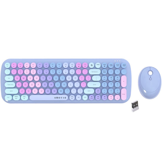Getuscart Wireless Keyboards And Mouse Combos Ubotie Colorful