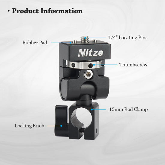 GetUSCart- Nitze Field Monitor Mount (15mm Rold Clamp to Retractable 1/ ...