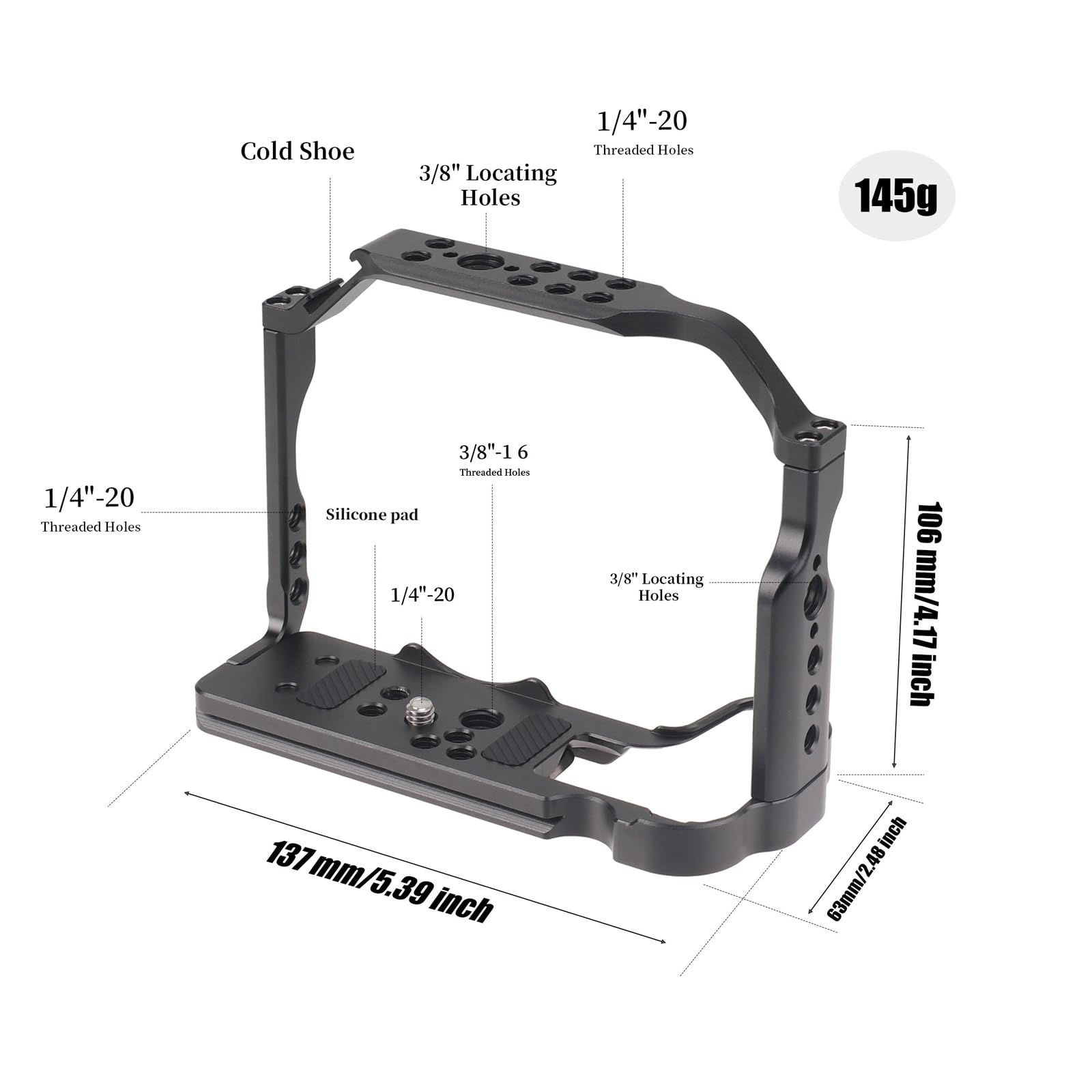 GetUSCart- FocusFoto Camera Cage for Canon EOS R10 Mirrorless Camera ...