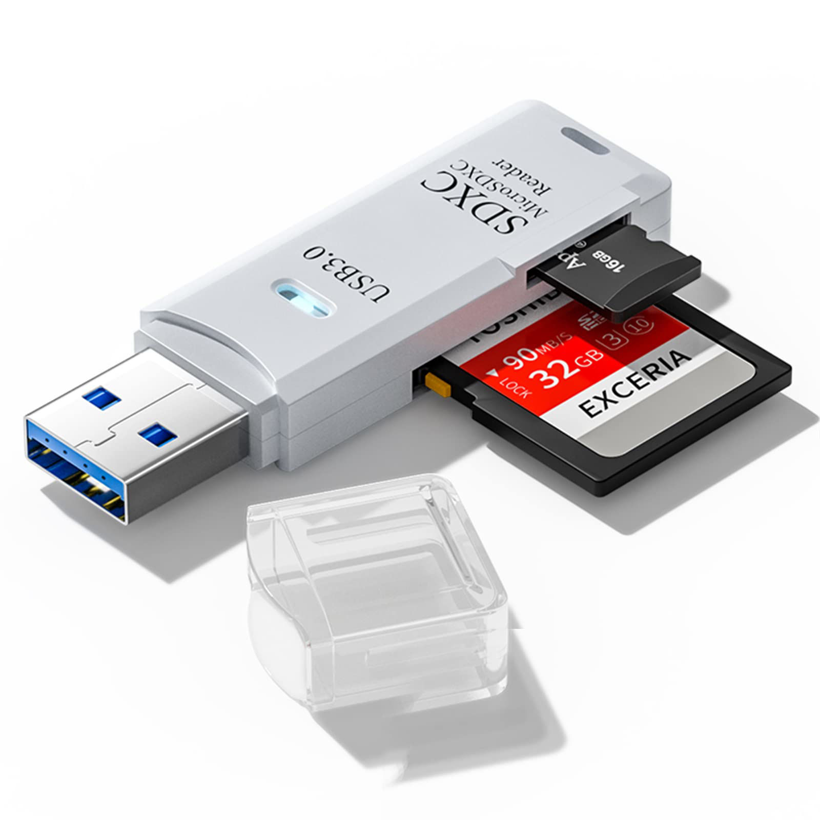 GetUSCart- USB 3.0 SD Card Reader for PC, Micro SD Card to USB Adapter ...