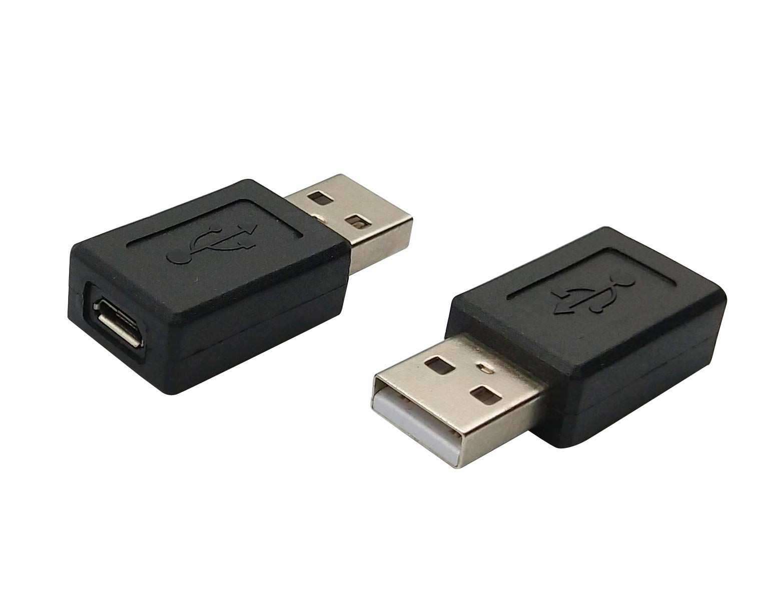 GetUSCart- USB 2.0 Male to Micro USB Female Connector Adapter (2 Pack)