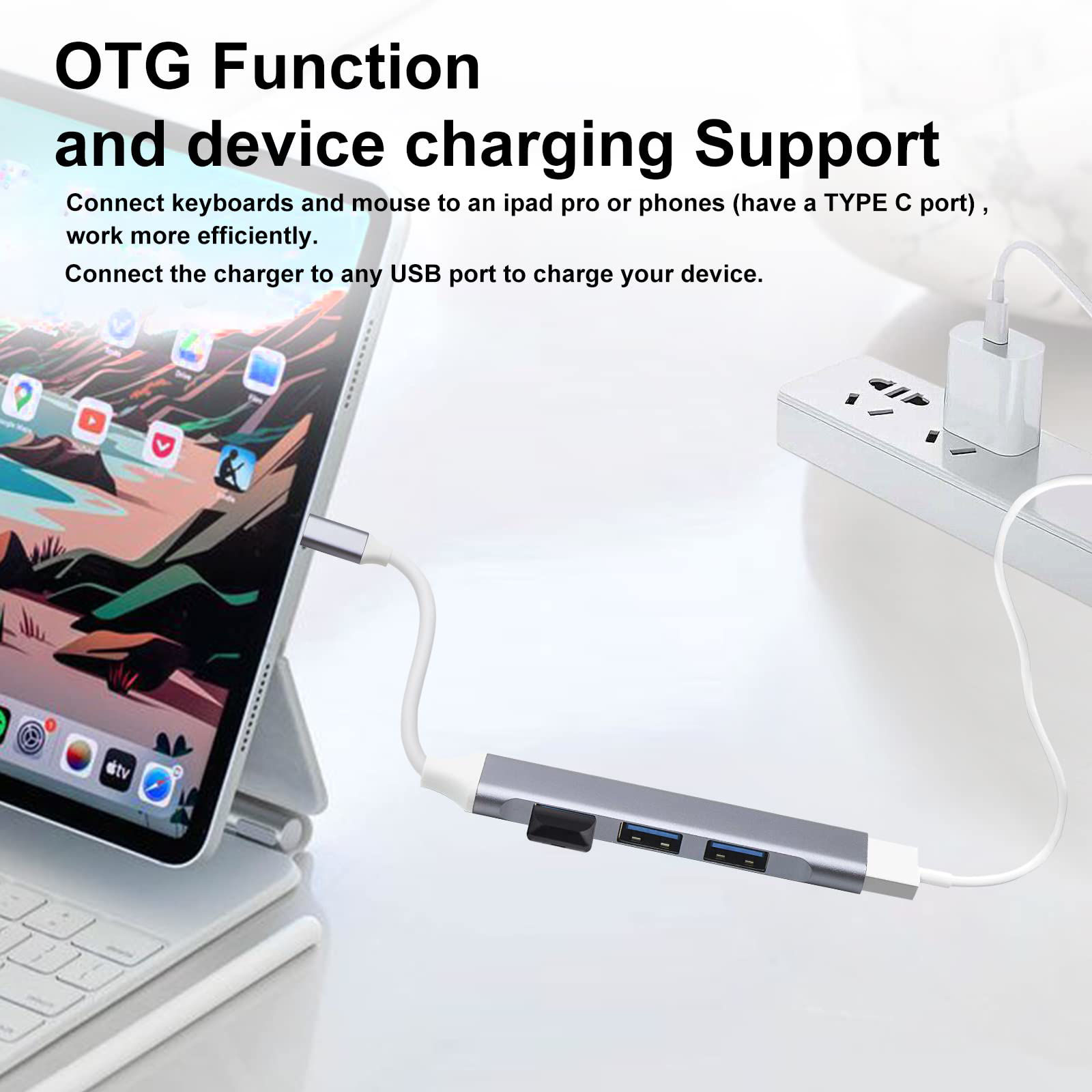 GetUSCart- Herolland USB C Hub 3.0, 4-Port USB C to USB Adapter Ultra ...