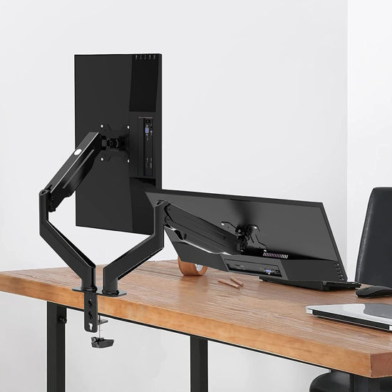 GetUSCart- Pholiten Dual Monitor Stand,Monitor Mounts for 2 Monitors ...