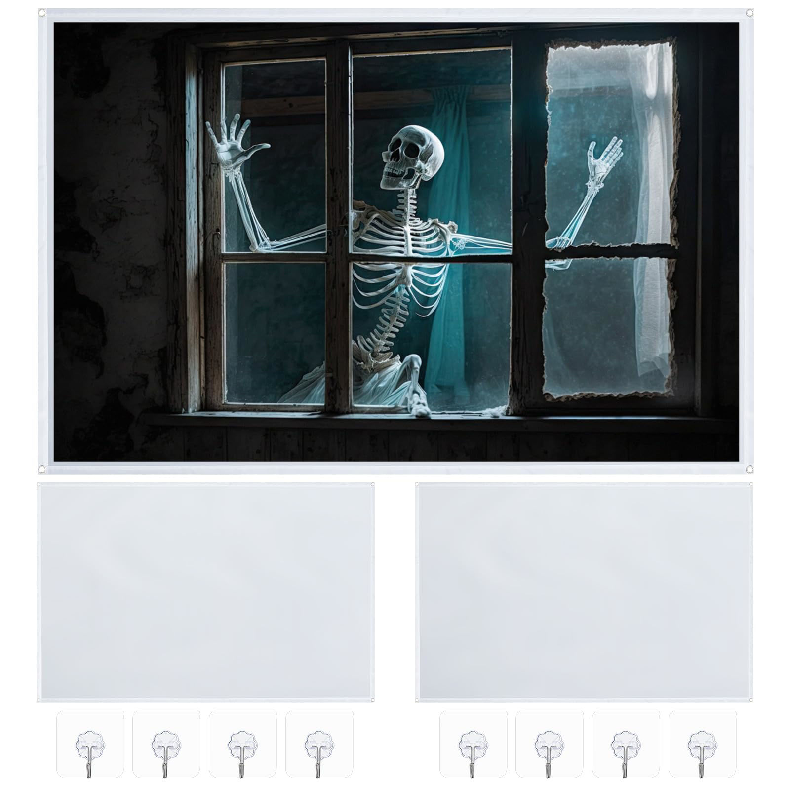 GetUSCart- Oudain 2 Pcs Halloween Fabric Rear Projection Screen 40'' x ...