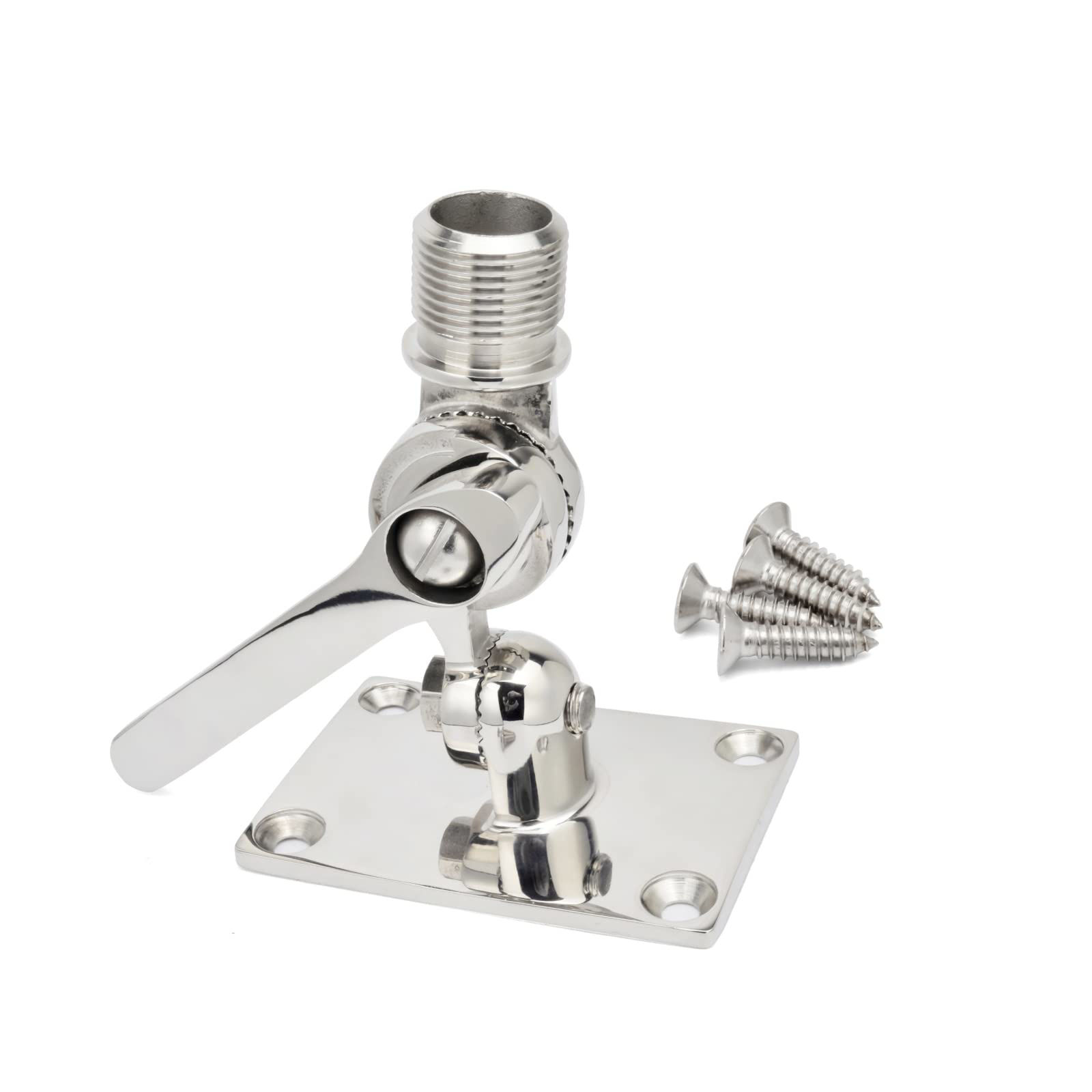 GetUSCart- HYSHIKRA Marine VHF Antenna Mounts, Ratchet Bracket, 316 ...