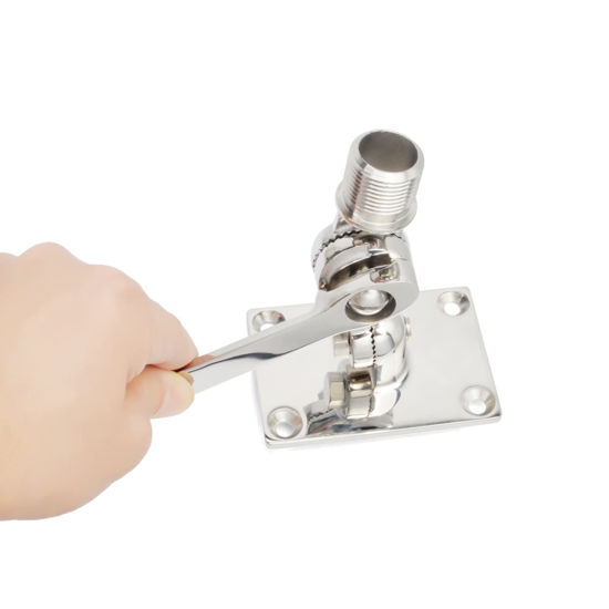 GetUSCart- HYSHIKRA Marine VHF Antenna Mounts, Ratchet Bracket, 316 ...