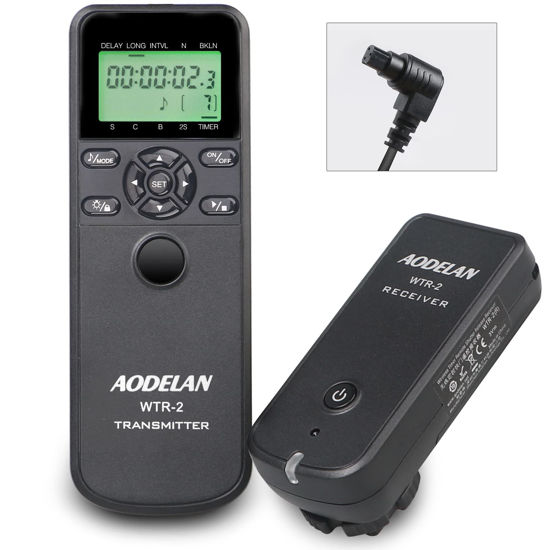 GetUSCart- Aodelan Wireless Remote Timer Shutter Release Remote Control Compatible for EOS R5 ...