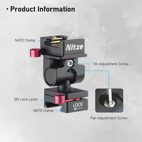 GetUSCart- Nitze Field Monitor Holder Mount with Dual Quick Release ...