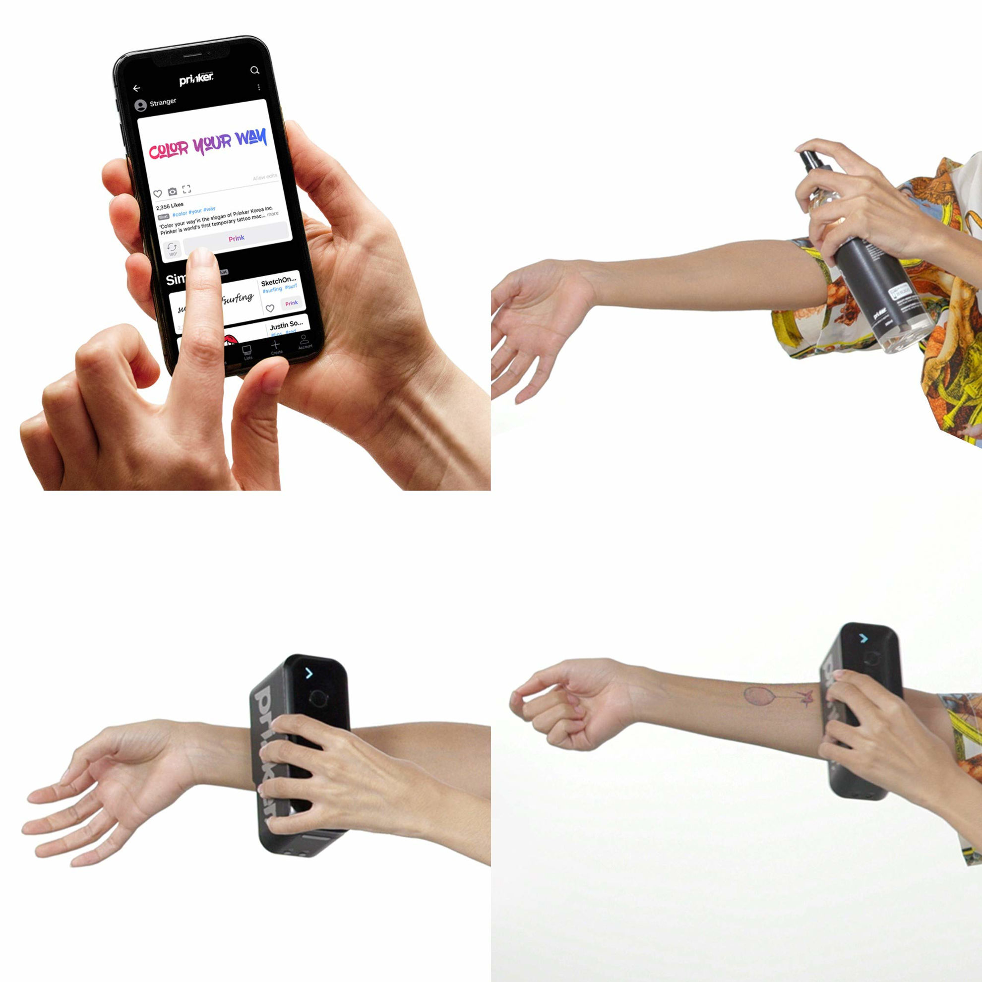 GetUSCart- Prinker S Temporary Tattoo Device Package for Your Instant ...