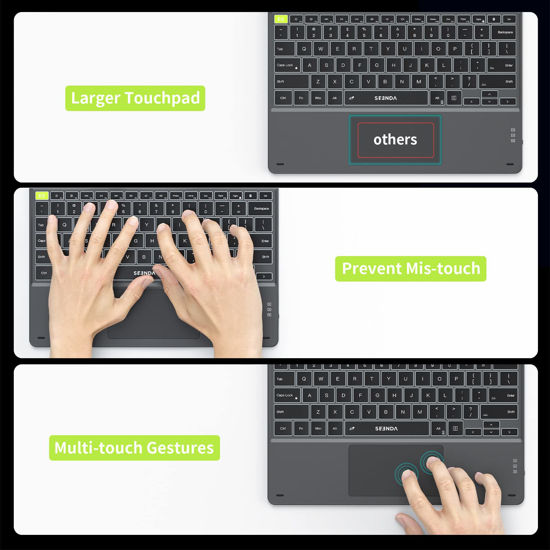 GetUSCart- seenda Surface Pro 8 Keyboard, 7-Color Backlit Keyboard for ...