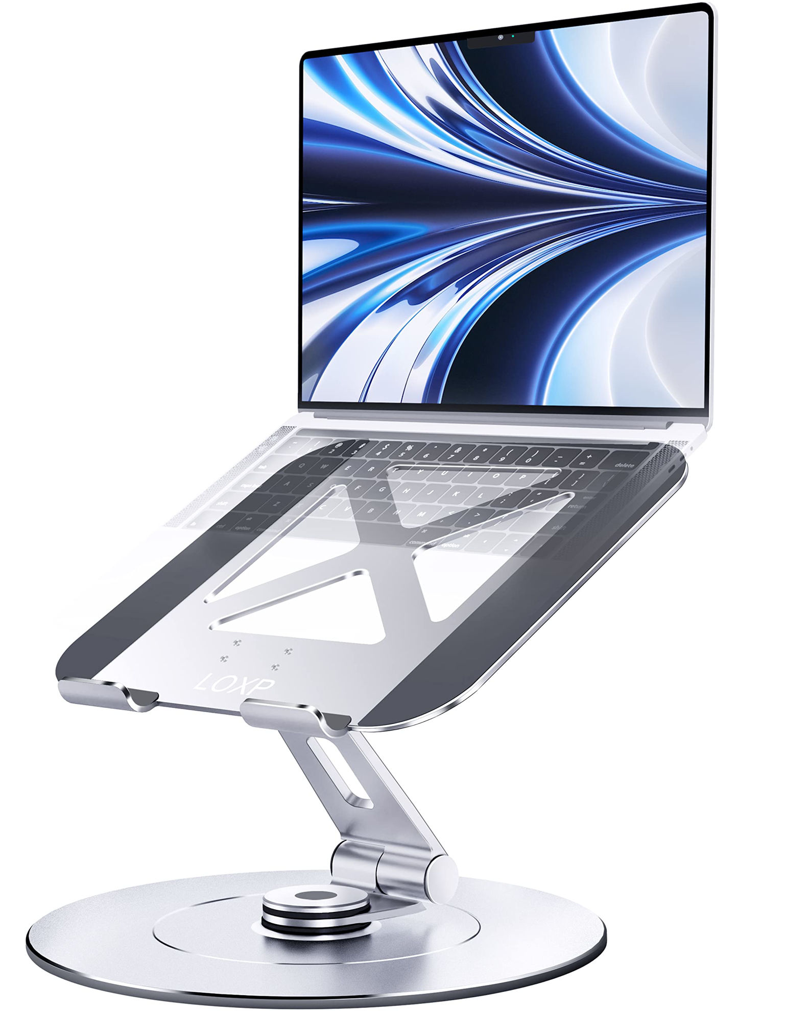 GetUSCart- LOXP Ultra-Stable Swivel Laptop Stand for Desk, 300% Larger ...