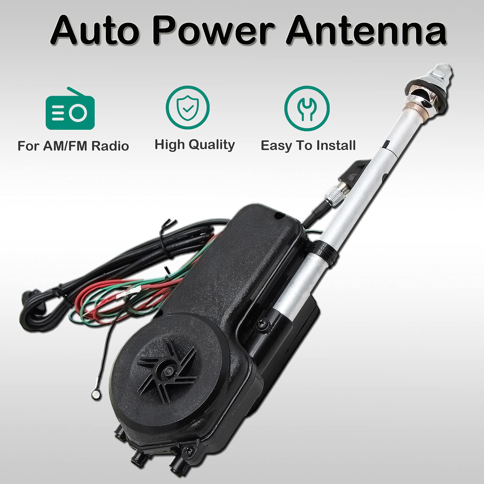 GetUSCart- Anina Universal 12V Car Power Radio Antenna Fully Automatic ...