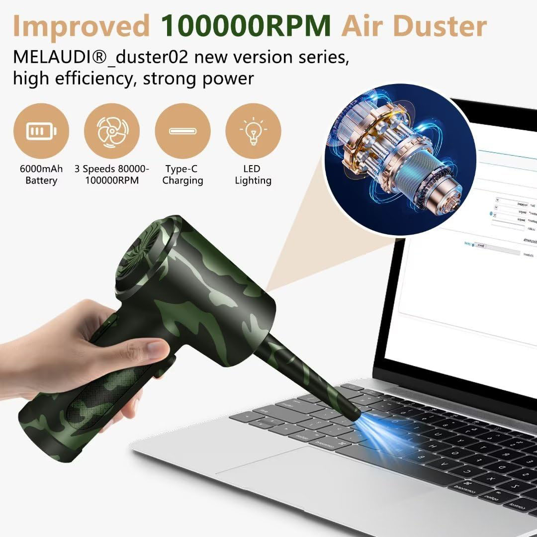 GetUSCart- Compressed Air Duster, Keyboard Cleaner-100000RPM New ...
