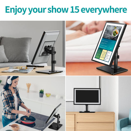 GetUSCart- MOUNT PRO Echo Show 15 Stand, Free Standing Desk Mount for Amazon Echo Show 15 ...