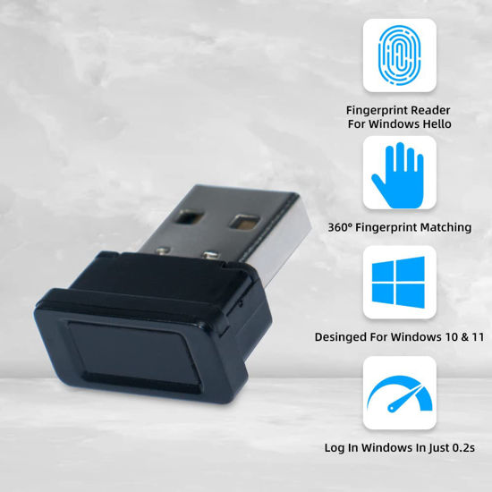 GetUSCart- REUMAR USB Windows Hello Fingerprint Reader for PC or Laptop ...