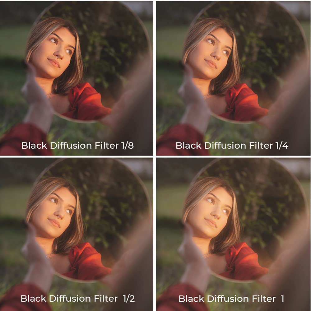 GetUSCart- K&F Concept 49mm Black Diffusion 1/4 Filter Kit (Black Diffusion 1/4 Filter + Lens ...