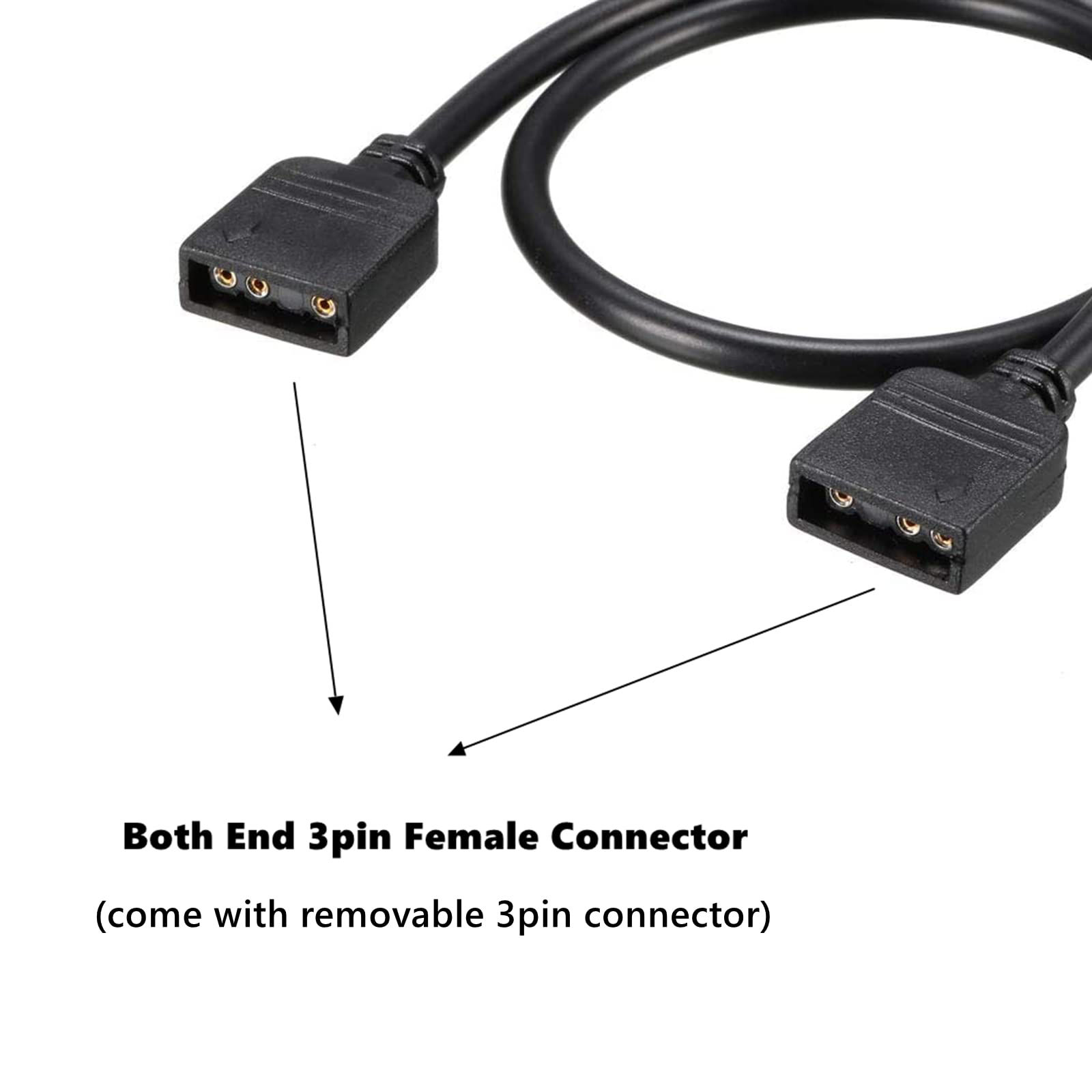 GetUSCart- Besvalo RGB Extension Cable 3 Pin, RGB Interface Extension ...