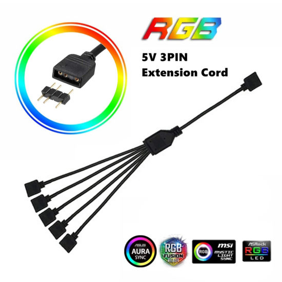 GetUSCart- Besvalo RGB Extension Cable 3 Pin, RGB Interface Extension ...