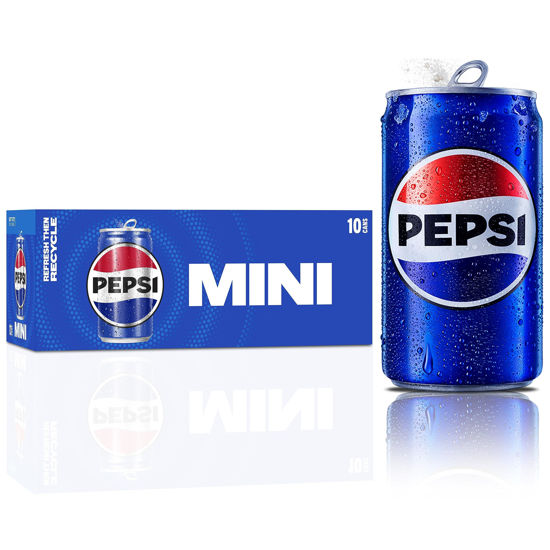 GetUSCart- Pepsi Soda, Mini Cans, 7.5 Ounce (Pack of 10)