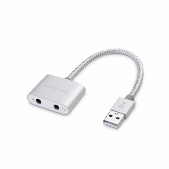 GetUSCart- Cable Matters Premium Braided USB Audio Adapter Sound Card ...