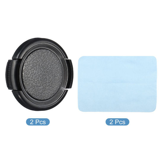 GetUSCart- PATIKIL Camera Lens Cap, 2 Pack Sides Pinch Front Lens Cover ...