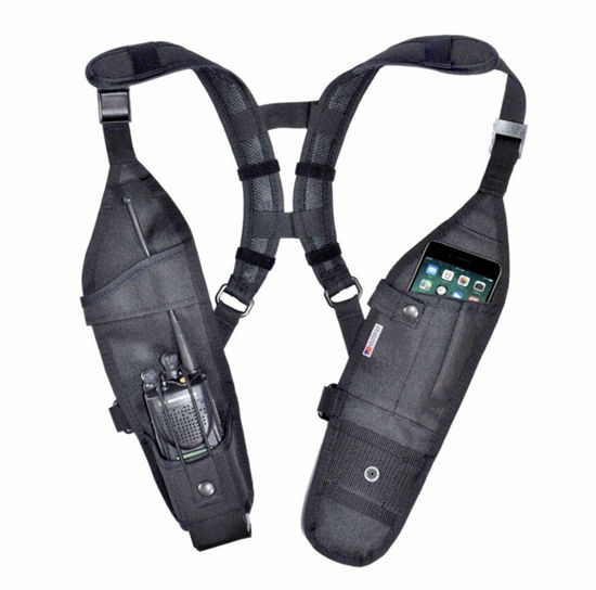 GetUSCart- USH-300D Double Radio Shoulder Holster Chest Harness with an ...
