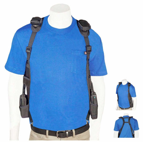 GetUSCart- USH-300D Double Radio Shoulder Holster Chest Harness with an ...