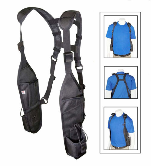 GetUSCart- USH-300D Double Radio Shoulder Holster Chest Harness with an ...